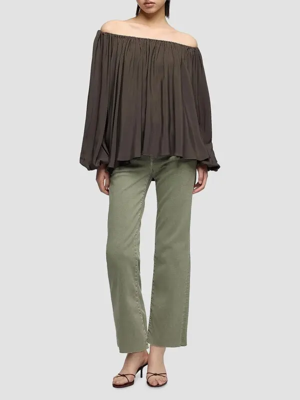 7 For All Mankind Calie Straight-leg Crop Jeans