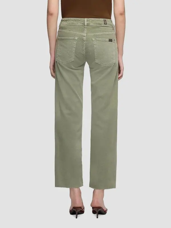7 For All Mankind Calie Straight-leg Crop Jeans