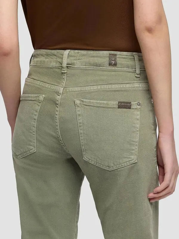 7 For All Mankind Calie Straight-leg Crop Jeans
