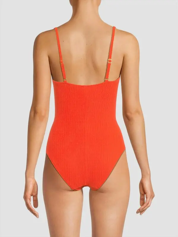 CHANGE OF SCENERY Textured Taylor One-piece Swimsuit