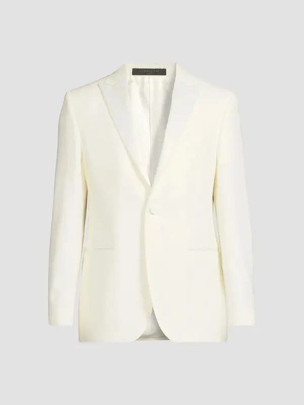 Corneliani Peak Lapel Wool Dinner Jacket
