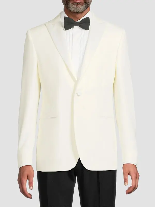 Corneliani Peak Lapel Wool Dinner Jacket