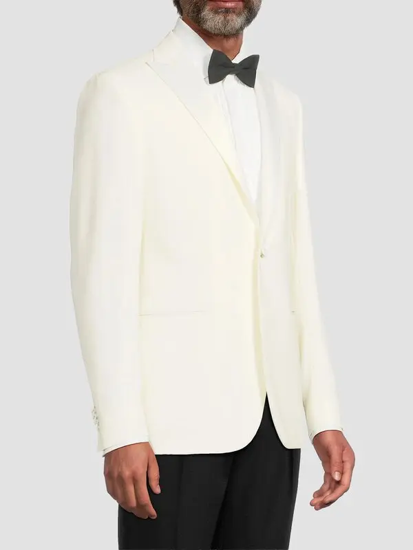 Corneliani Peak Lapel Wool Dinner Jacket