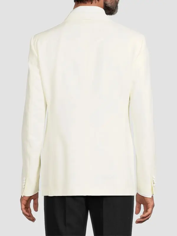 Corneliani Peak Lapel Wool Dinner Jacket