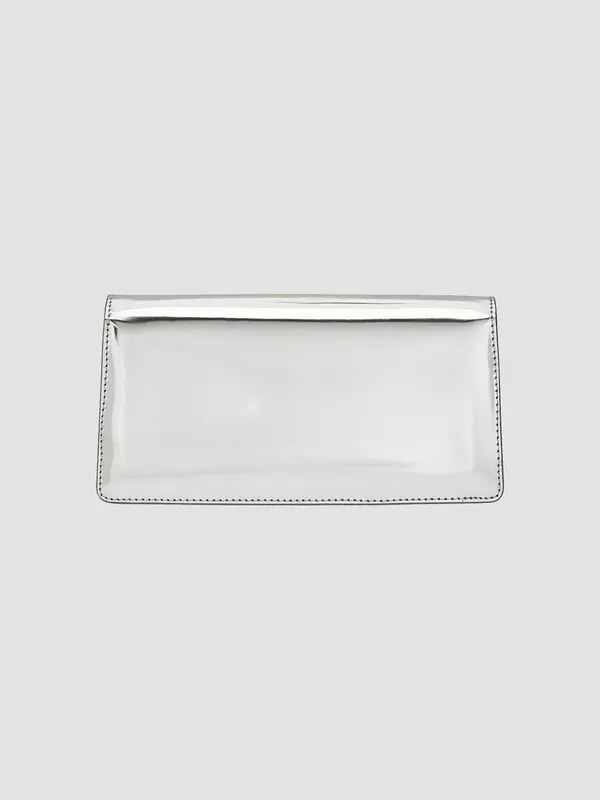 FERRAGAMO Mini Gancini Leather Shoulder Bag - Argento