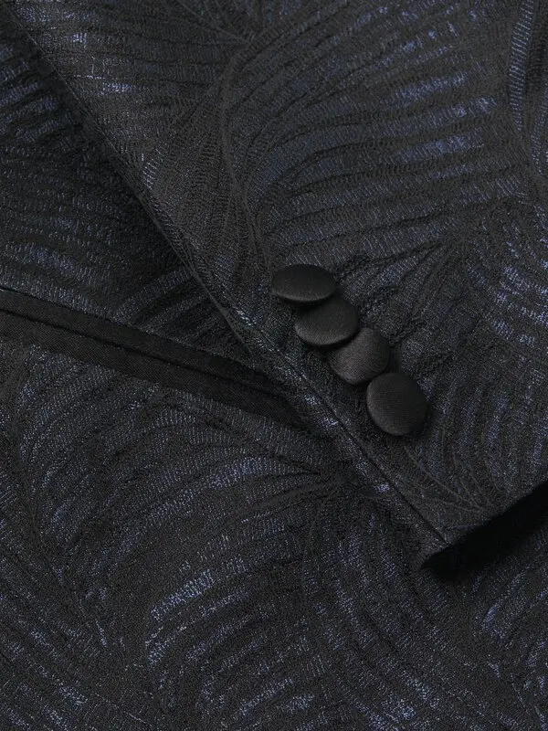 Corneliani Jacquard Silk Blazer