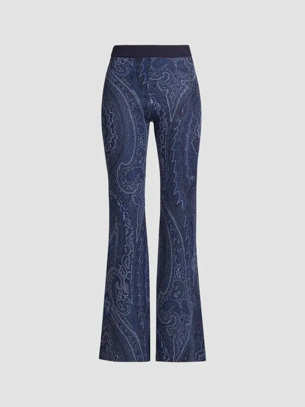 Etro Paisley Knit Trousers