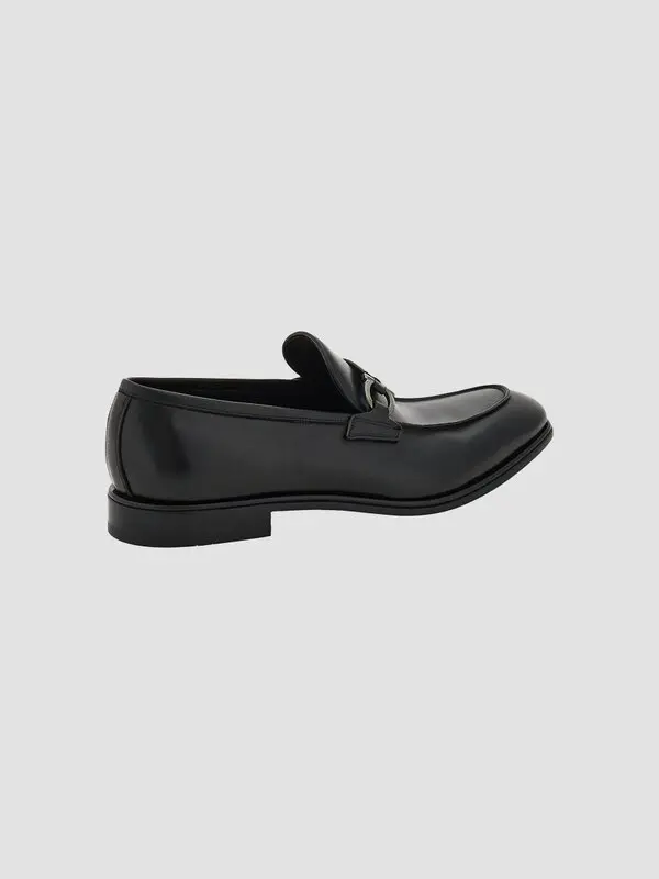FERRAGAMO Turner Gancini Leather Loafers