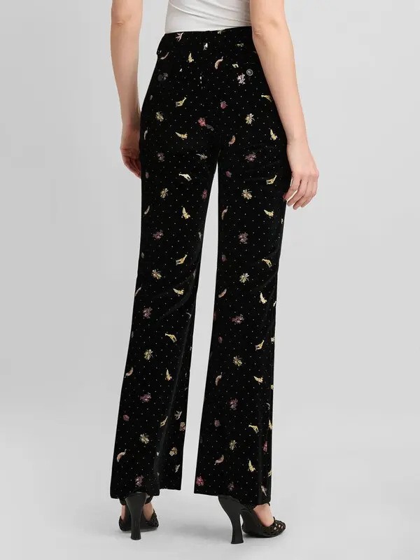 Etro Printed Stretch-cotton Trousers - Printed Black Base