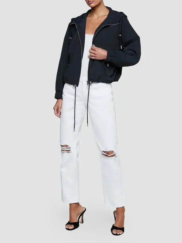 L'Agence Miro Drawstring Hood Windbreaker