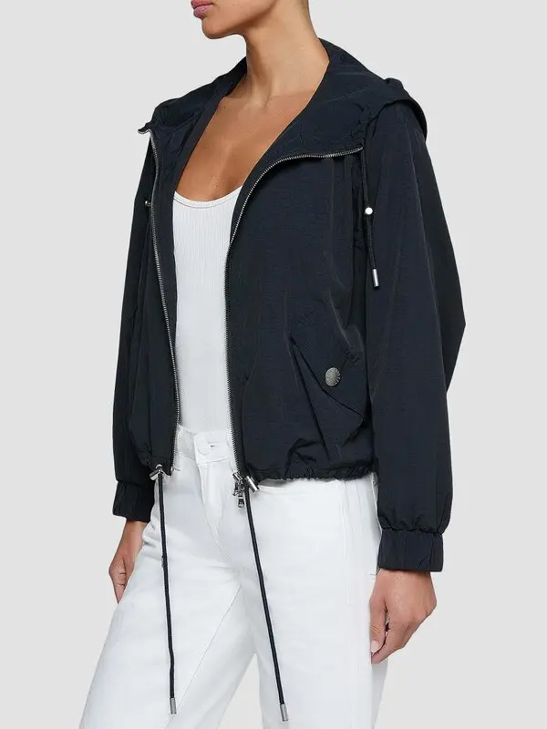 L'Agence Miro Drawstring Hood Windbreaker