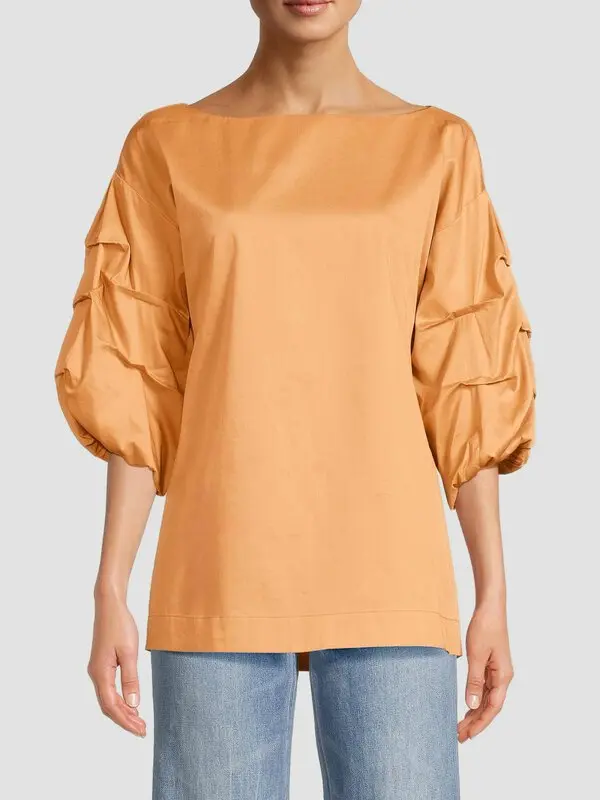 HARSHMAN Balia Cotton Blouse - Sand