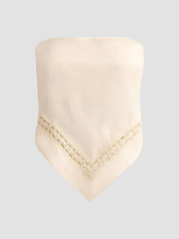 Simkhai Lahni Linen Lace Top