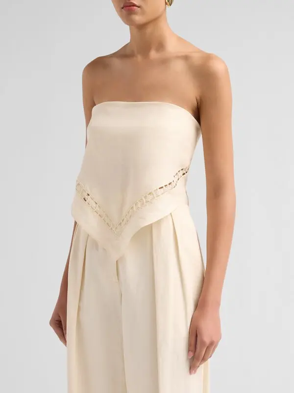 Simkhai Lahni Linen Lace Top