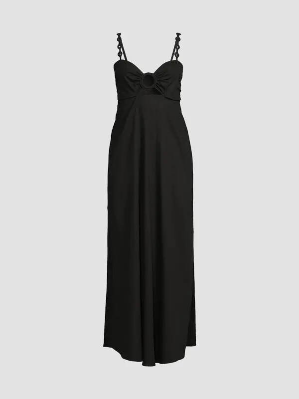 Peixoto Kenny Cut-out Cotton Maxi Dress - Black