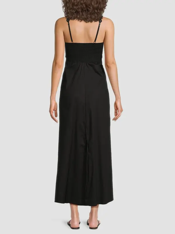 Peixoto Kenny Cut-out Cotton Maxi Dress - Black