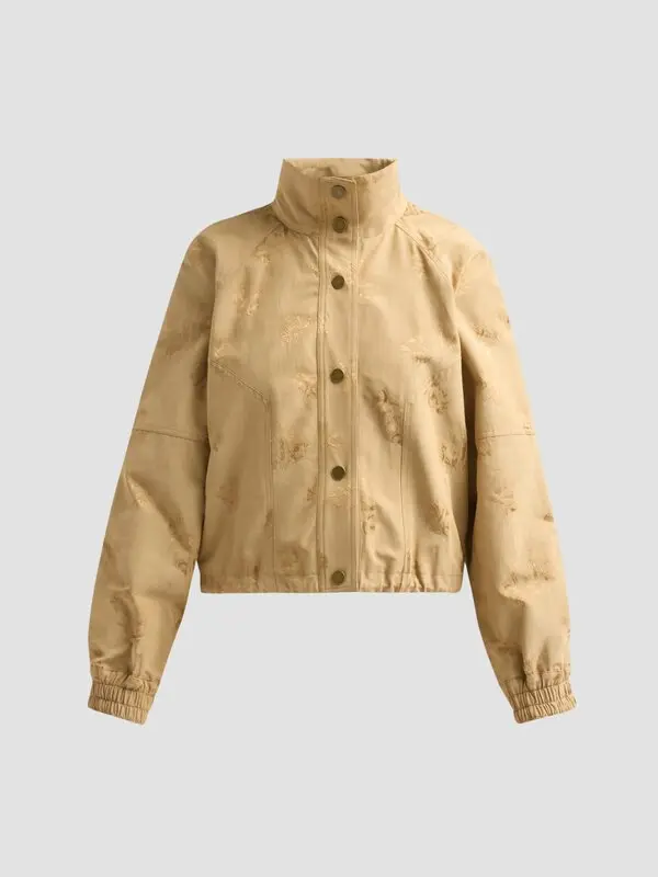 Veronica Beard Ainsworth Paisley Cotton-blend Jacket - Sand