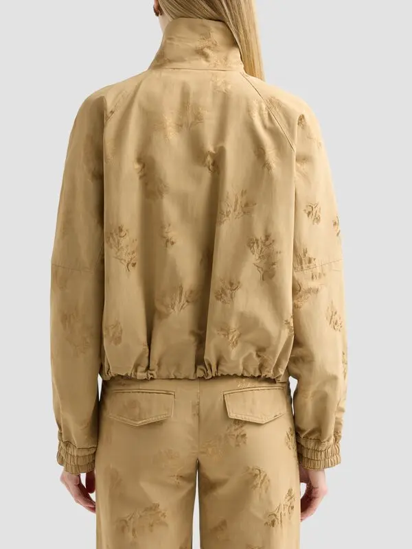 Veronica Beard Ainsworth Paisley Cotton-blend Jacket - Sand