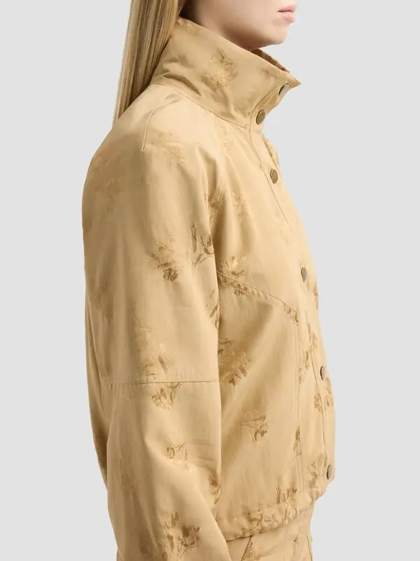 Veronica Beard Ainsworth Paisley Cotton-blend Jacket - Sand