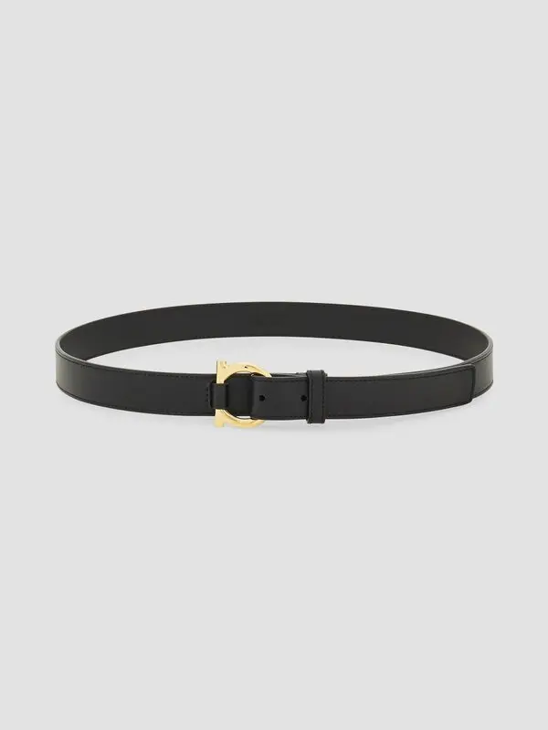 FERRAGAMO Donna Leather Belt - Nero