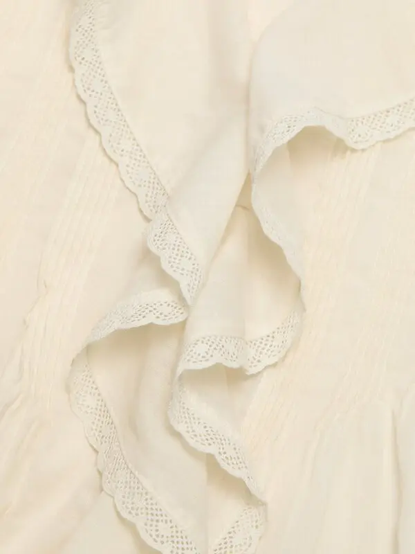IF ONLY STUDIO Cotton Ruffled Top