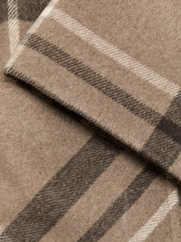IF ONLY STUDIO Windowpane-plaid Shirt