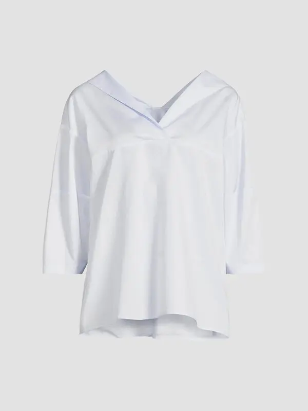 HARSHMAN Oriana Bow Blouse - Light Blue