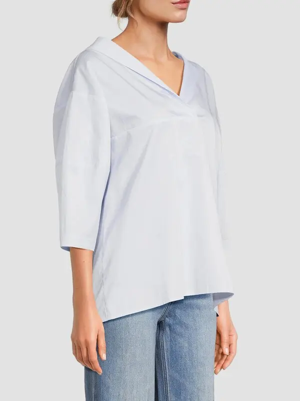 HARSHMAN Oriana Bow Blouse - Light Blue
