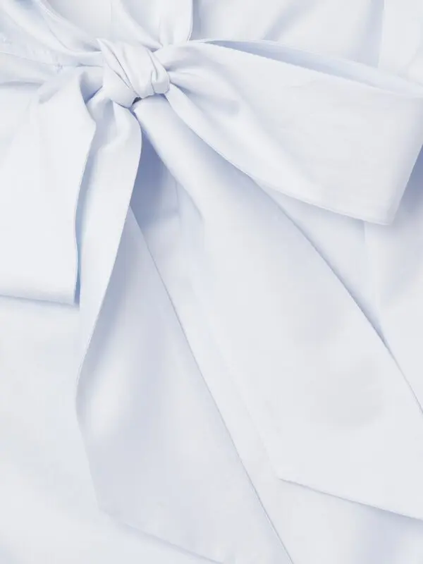 HARSHMAN Oriana Bow Blouse - Light Blue