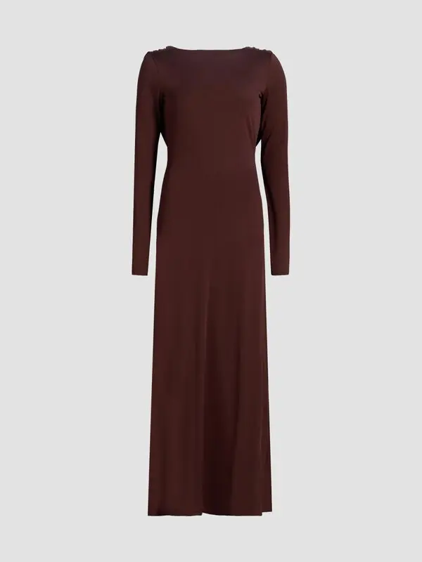 MARIANDREE GAITAN Naomi Boatneck Maxi Dress