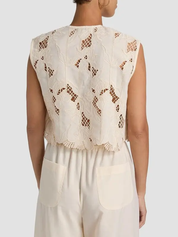 SABINA MUSAYEV Sorrento Guipure Lace Vest