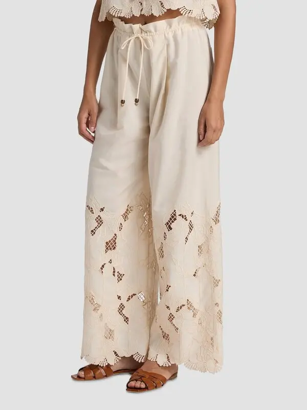 SABINA MUSAYEV Miguel Poplin Drawstring Pants