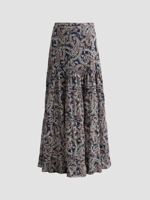 Veronica Beard Heatheralyn Paisley Maxi Skirt