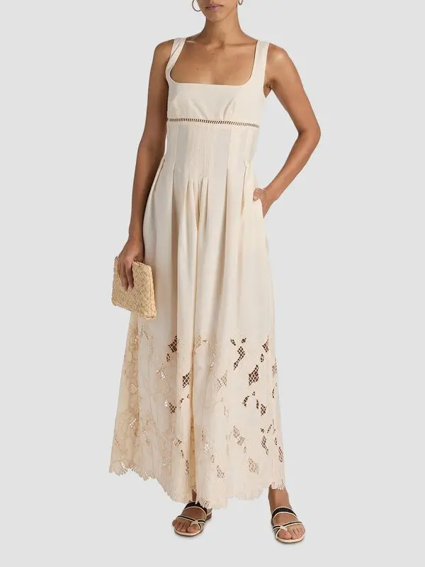 SABINA MUSAYEV Amani Darted Poplin Maxi Dress
