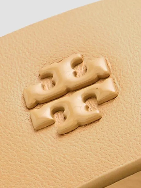 Tory Burch Logo-medallion Leather Platform Flip-flops
