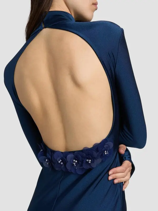 MARIANDREE GAITAN Identity Mariel Turtleneck Maxi Dress