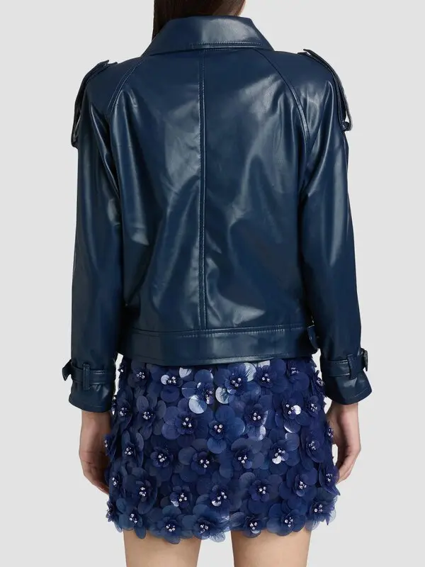 MARIANDREE GAITAN Identity Giorgia Faux Leather Biker Jacket