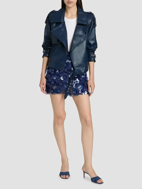 MARIANDREE GAITAN Identity Giorgia Faux Leather Biker Jacket