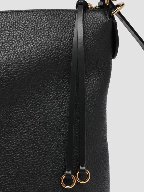 Etro Large Tumbled Leather Hobo Shoulder Bag - Nero