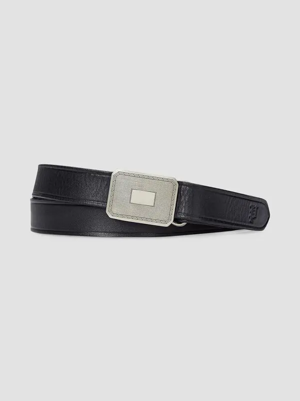 Polo Ralph Lauren Engine Turn Leather Belt - Black
