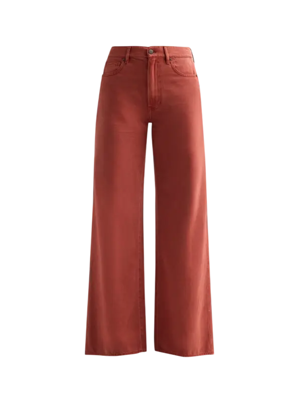Veronica Beard Kasey Wide-leg Jeans - Rust