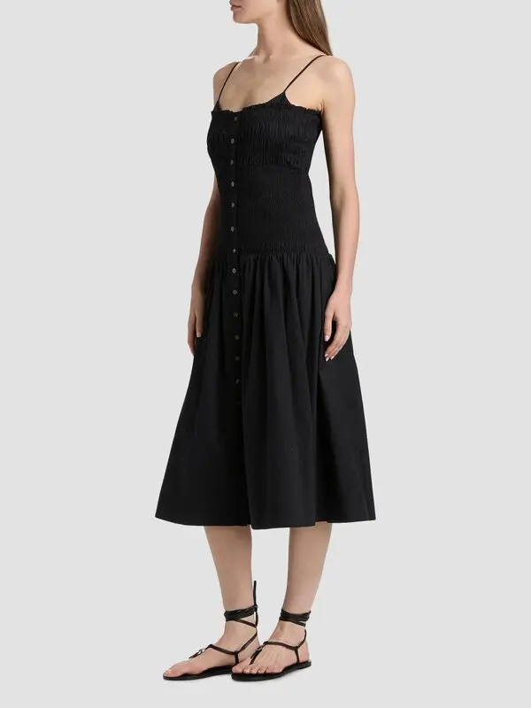 Veronica Beard Serenel Cotton Midi-dress
