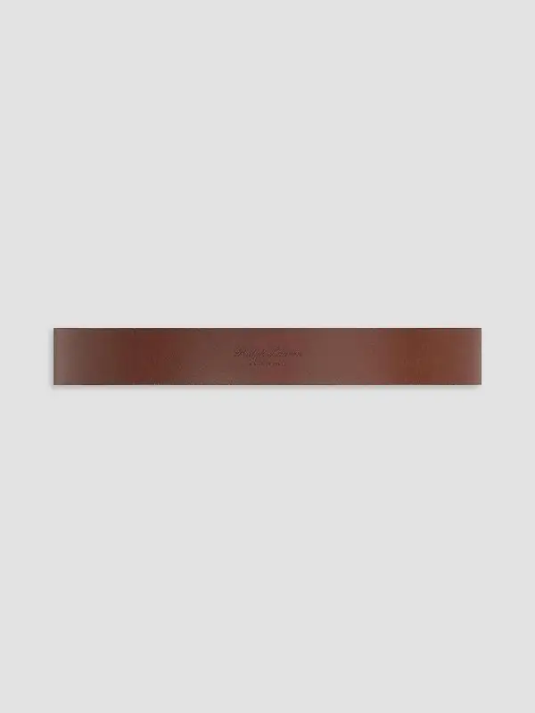 Ralph Lauren Purple Label Vachetta Leather Belt