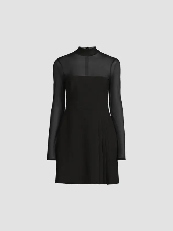 Likely Lulani Sheer Pleated Minidress