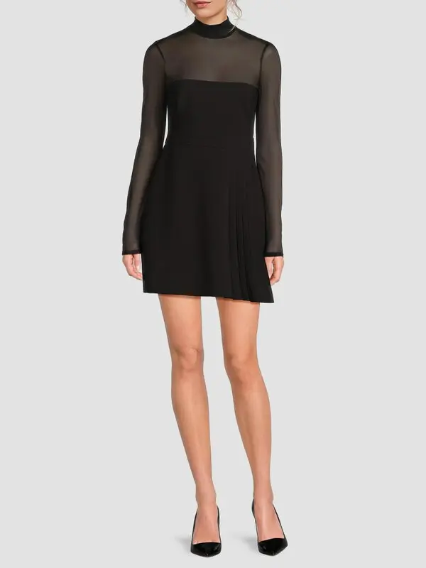 Likely Lulani Sheer Pleated Minidress