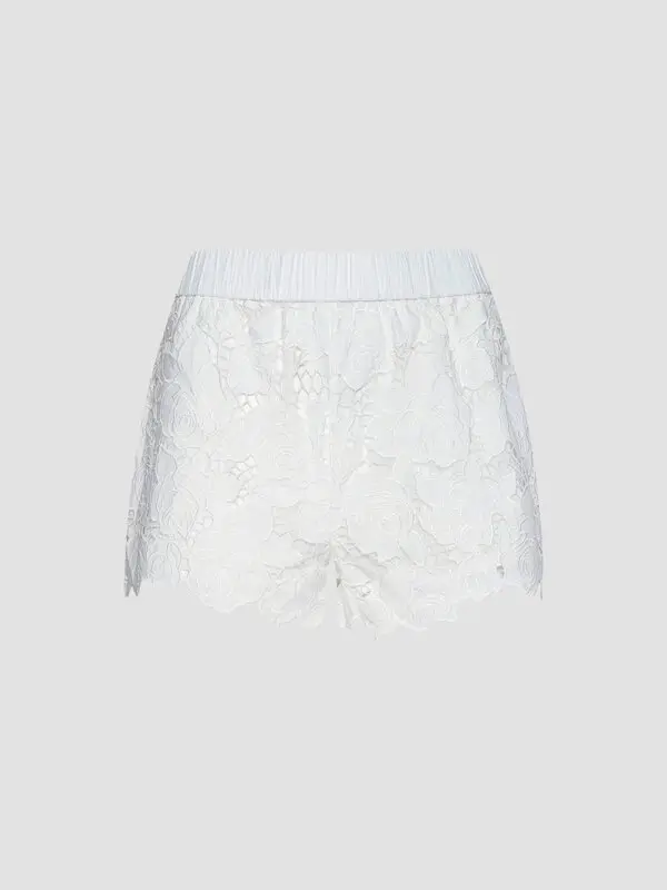 L'Agence Laina Eyelet Cotton Shorts