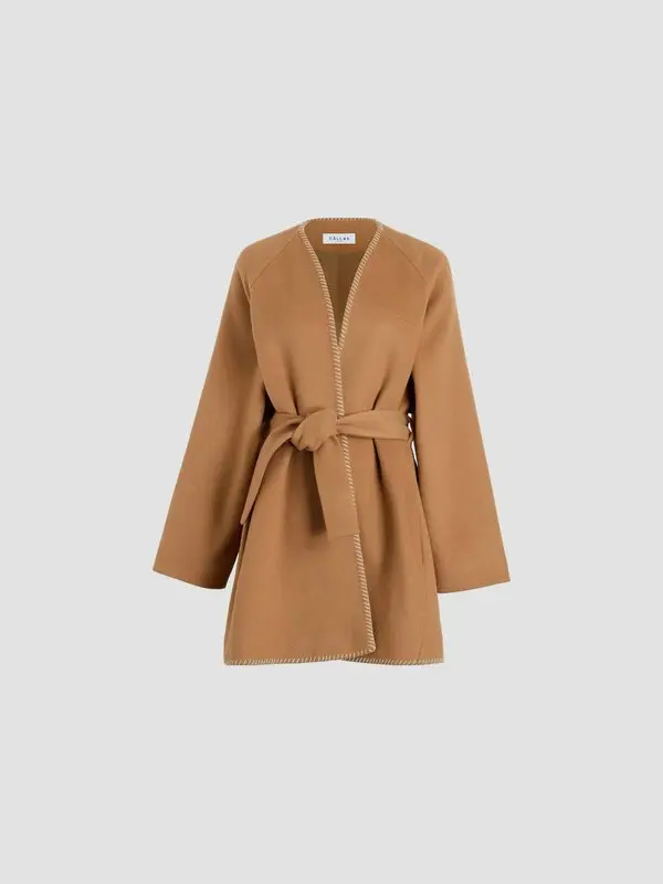 CALLAS MILANO Sonoma Wrap Cardigan - Camel