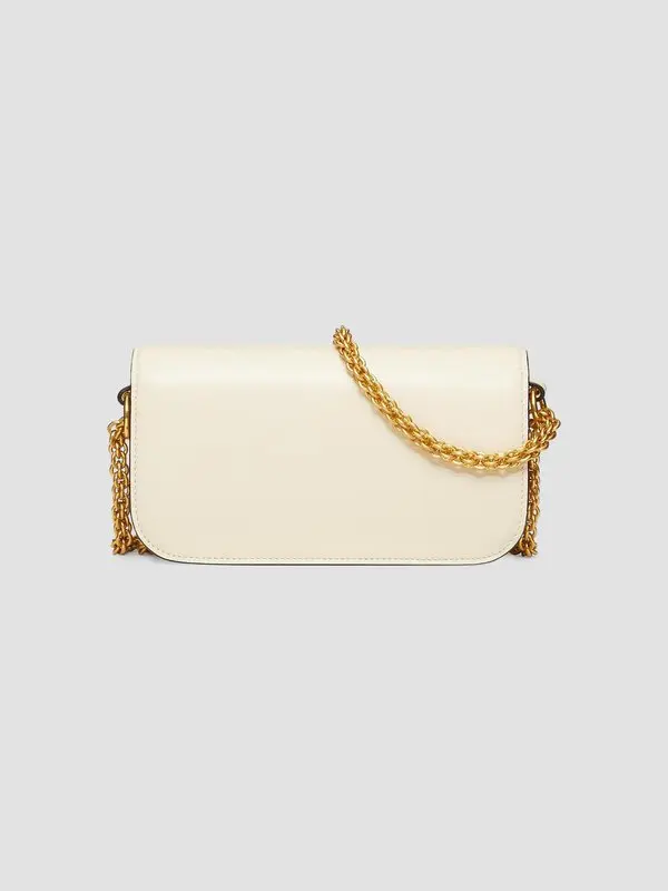 Valentino Garavani Locò Small Shoulder Bag In Calfskin - Light Ivory