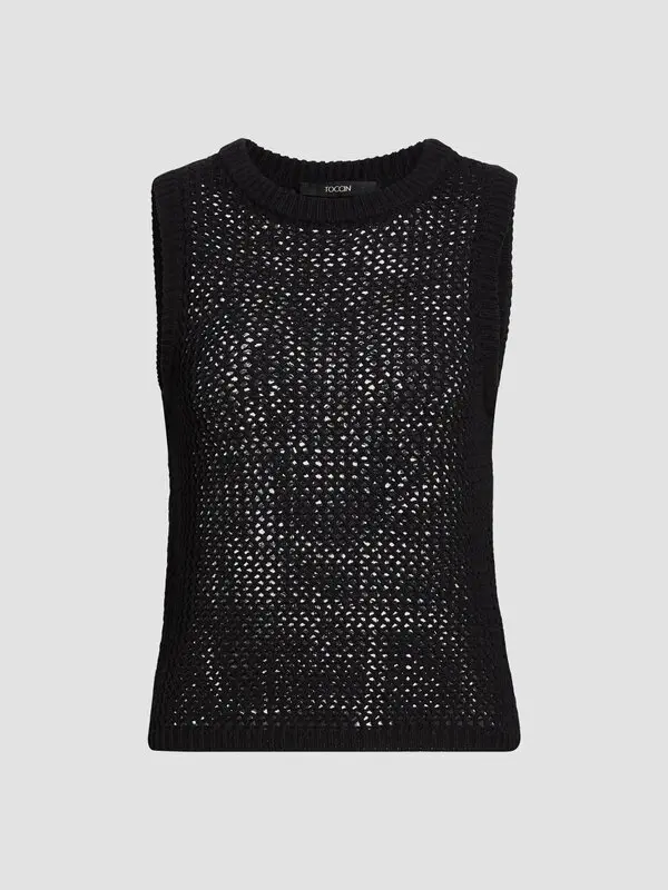 TOCCIN Estelle Crocheted Cotton Top
