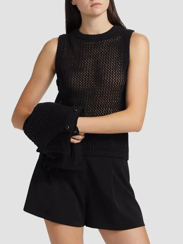 TOCCIN Estelle Crocheted Cotton Top